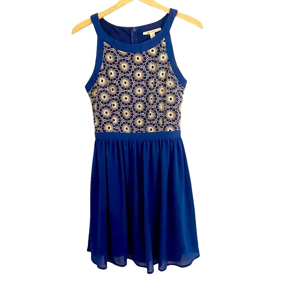 Francesca's Collections | Dresses | Francescas Miami Blue Fit And Flare ...